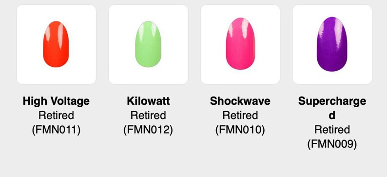 Color Street Retired Sets Clear French Neon - Etsy