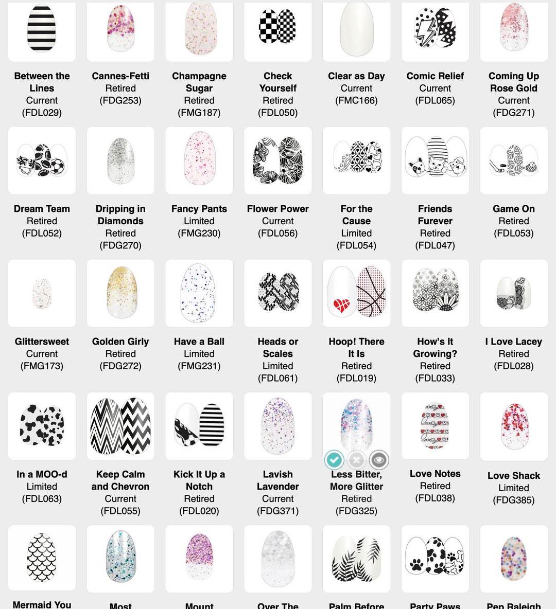 Color Street Retired Sets Clear French Neon - Etsy