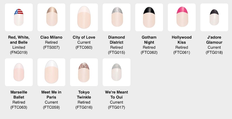 Color Street Retired Sets Clear French Neon - Etsy