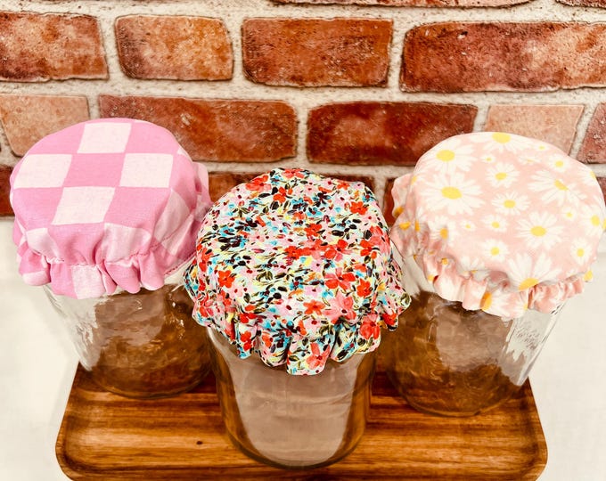 Fabric Jar Cover, Sourdough Starter Jar Cover, Gift for Sourdough ...