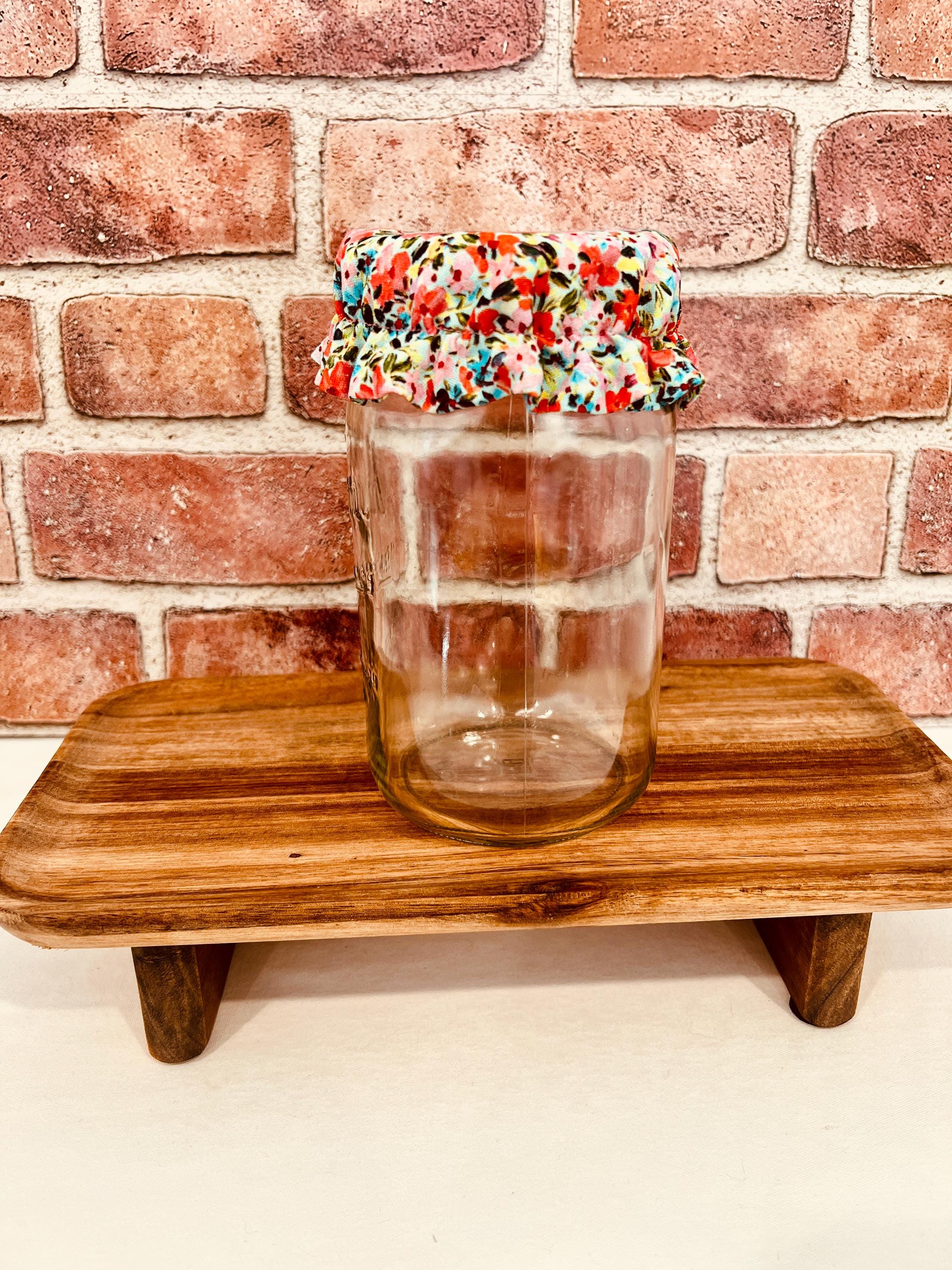Fabric Jar Cover, Sourdough Starter Jar Cover, Gift for Sourdough ...