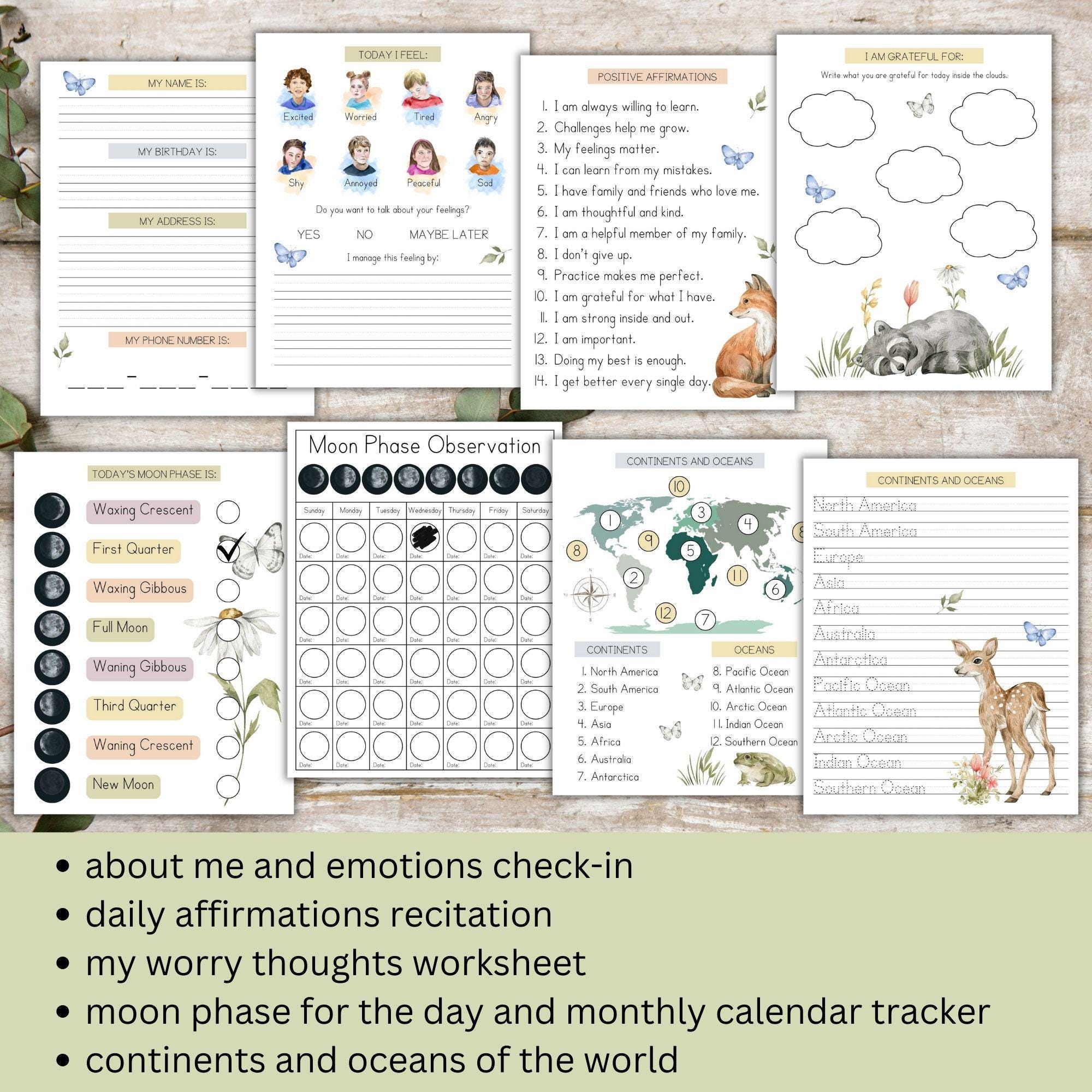 March Morning Menu Homeschool, Elementary Morning Menu Pages, Spring ...