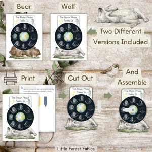Moon Phases Circle Time Calendar Wheels, Moon Phases Flashcards ...
