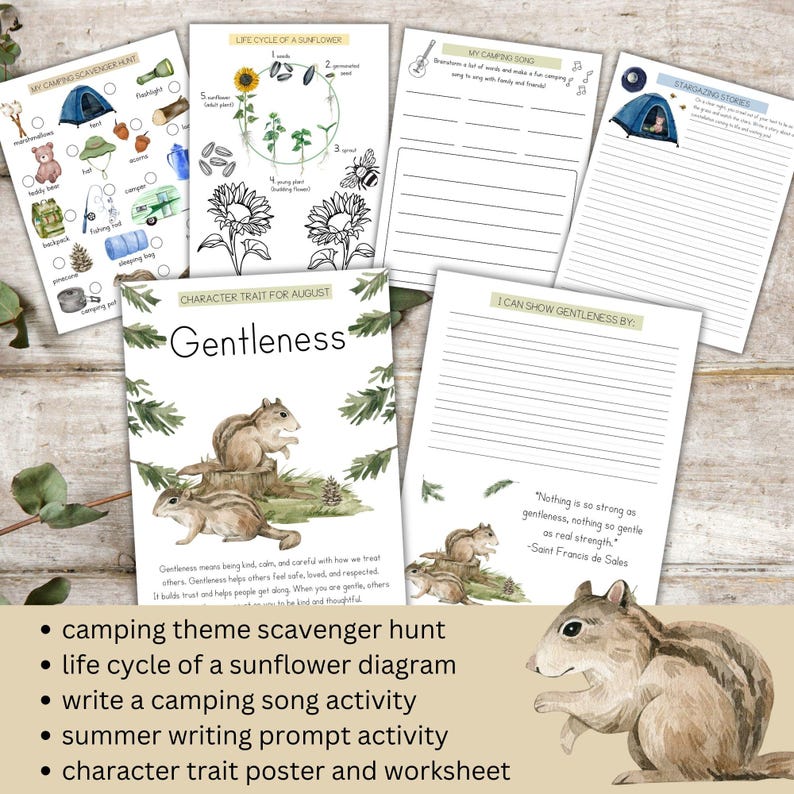 August Morning Menu Homeschool, Elementary Morning Menu Worksheets ...