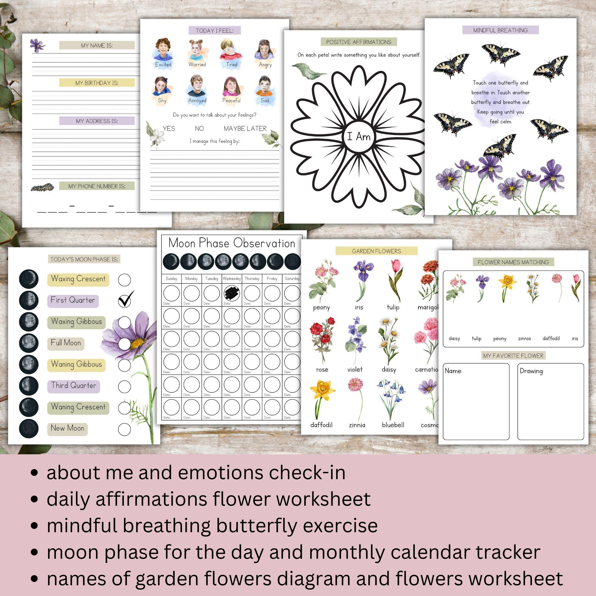 May Morning Menu Homeschool, Elementary Morning Menu Worksheets, Spring ...