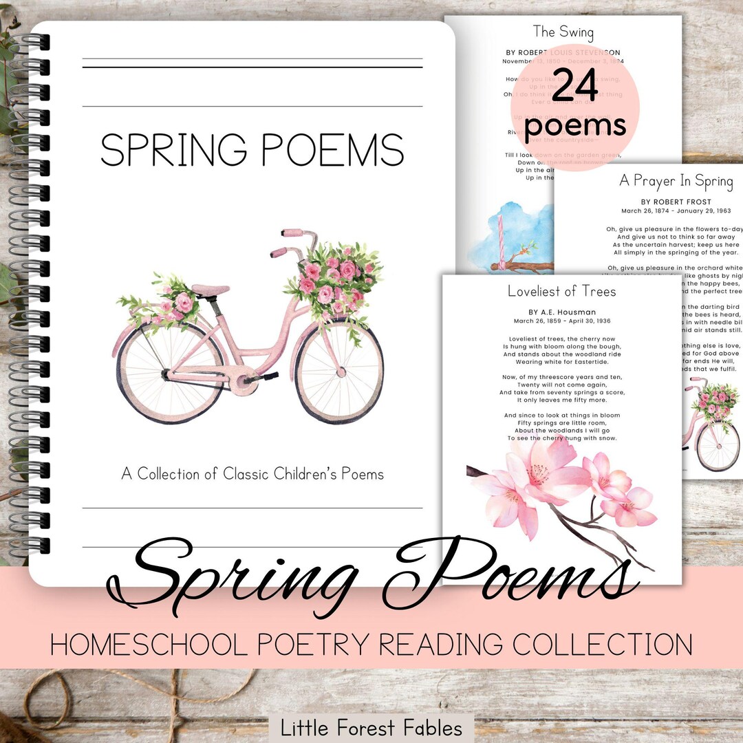 Spring Poetry Reading Collection, Homeschool Poetry Bundle, Classic ...