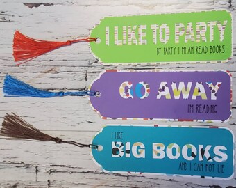 Funny Bookmark Set Meme Bookmarks Booktok - Etsy