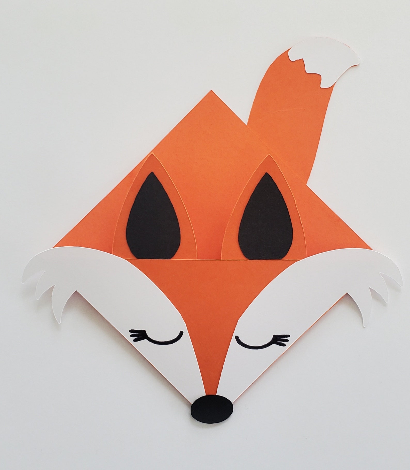 Fox Corner Bookmark - Etsy