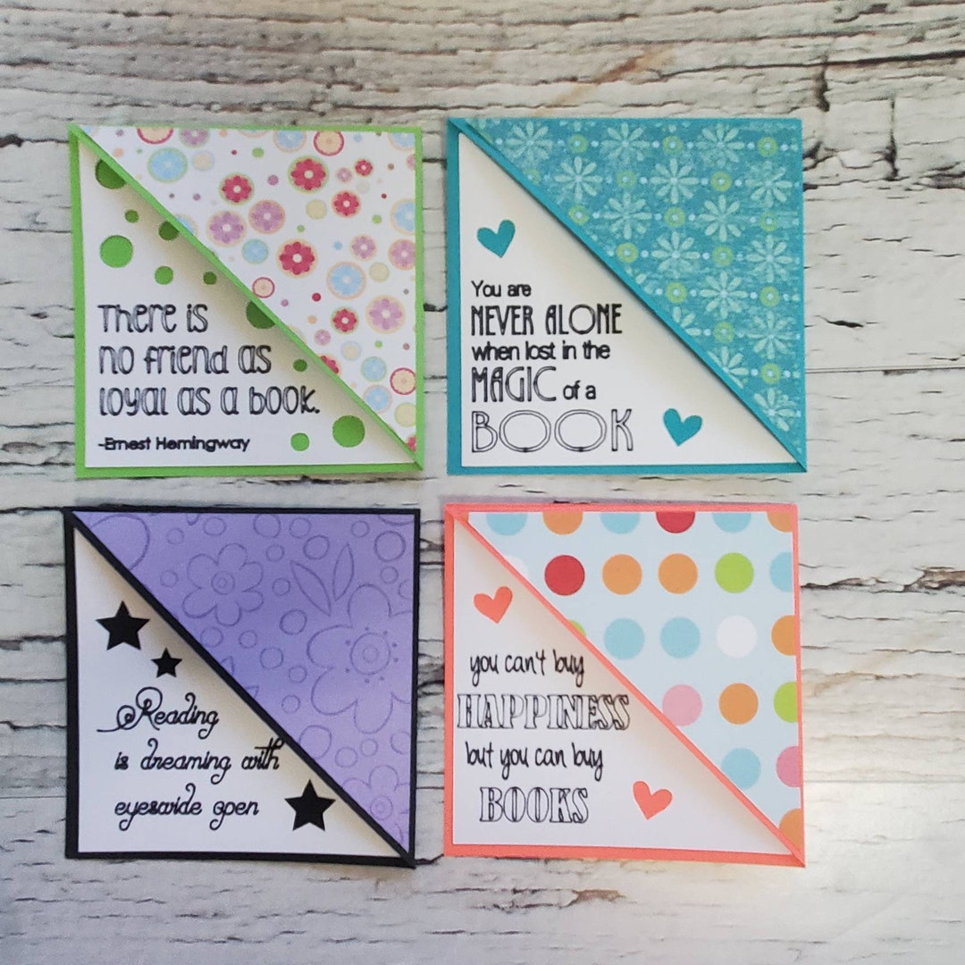 Handmade Corner Bookmark - Etsy