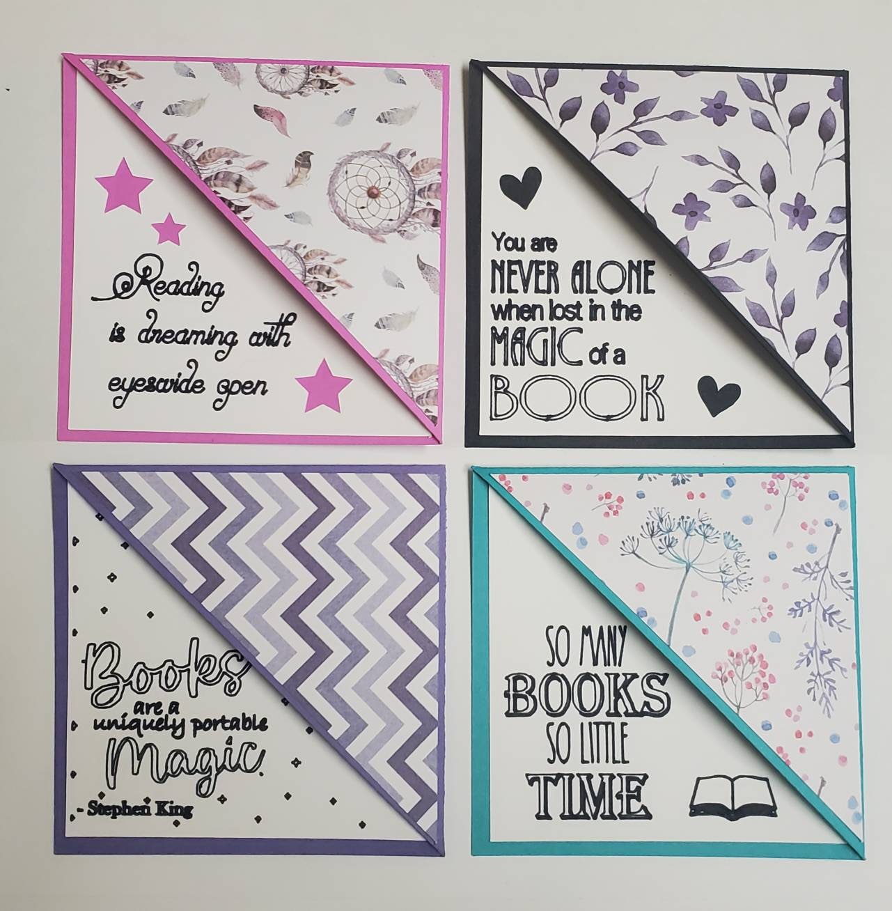 Handmade Corner Bookmark - Etsy