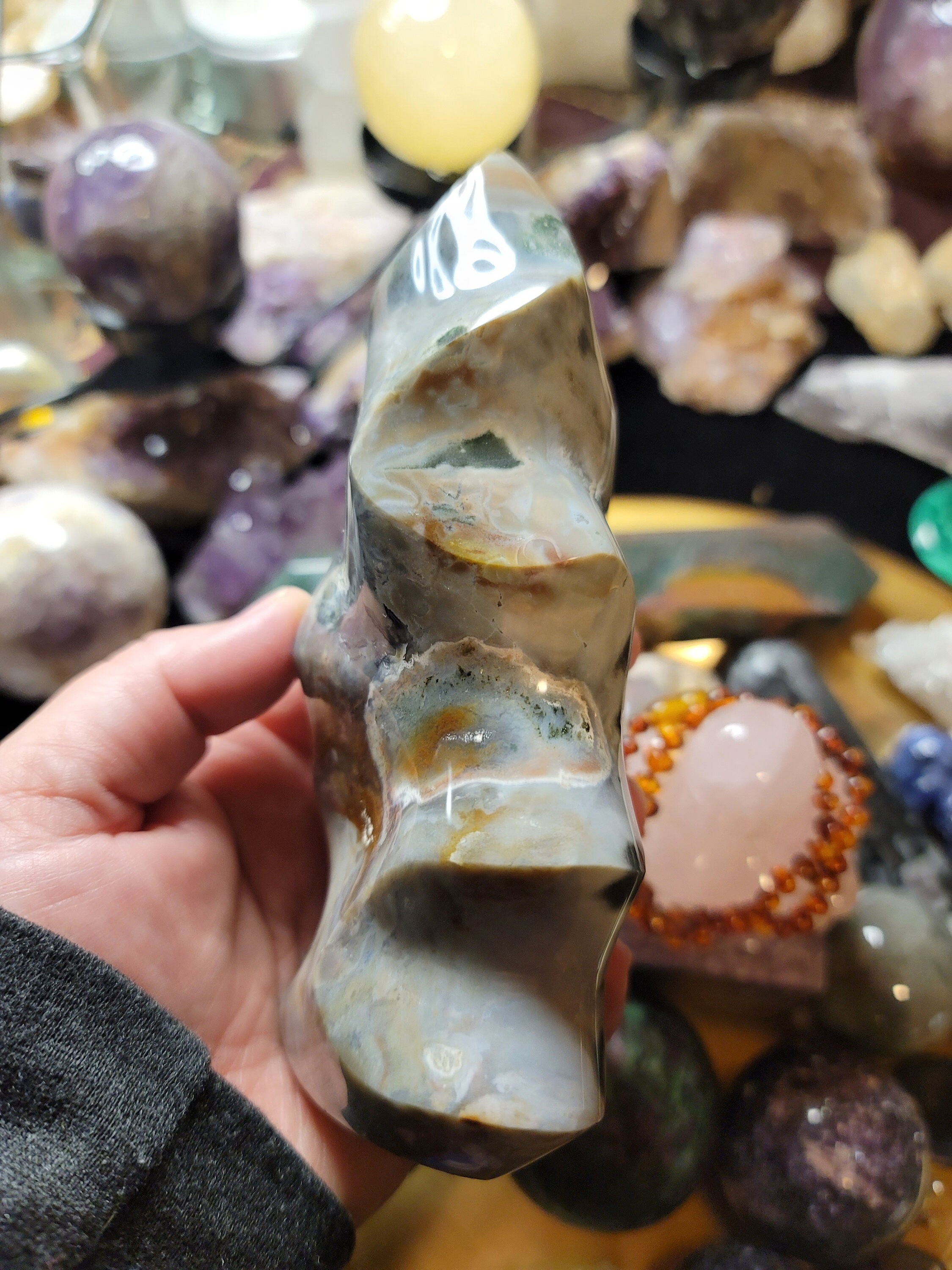 Gorgeously Unique Ocean Jasper Flame - Etsy