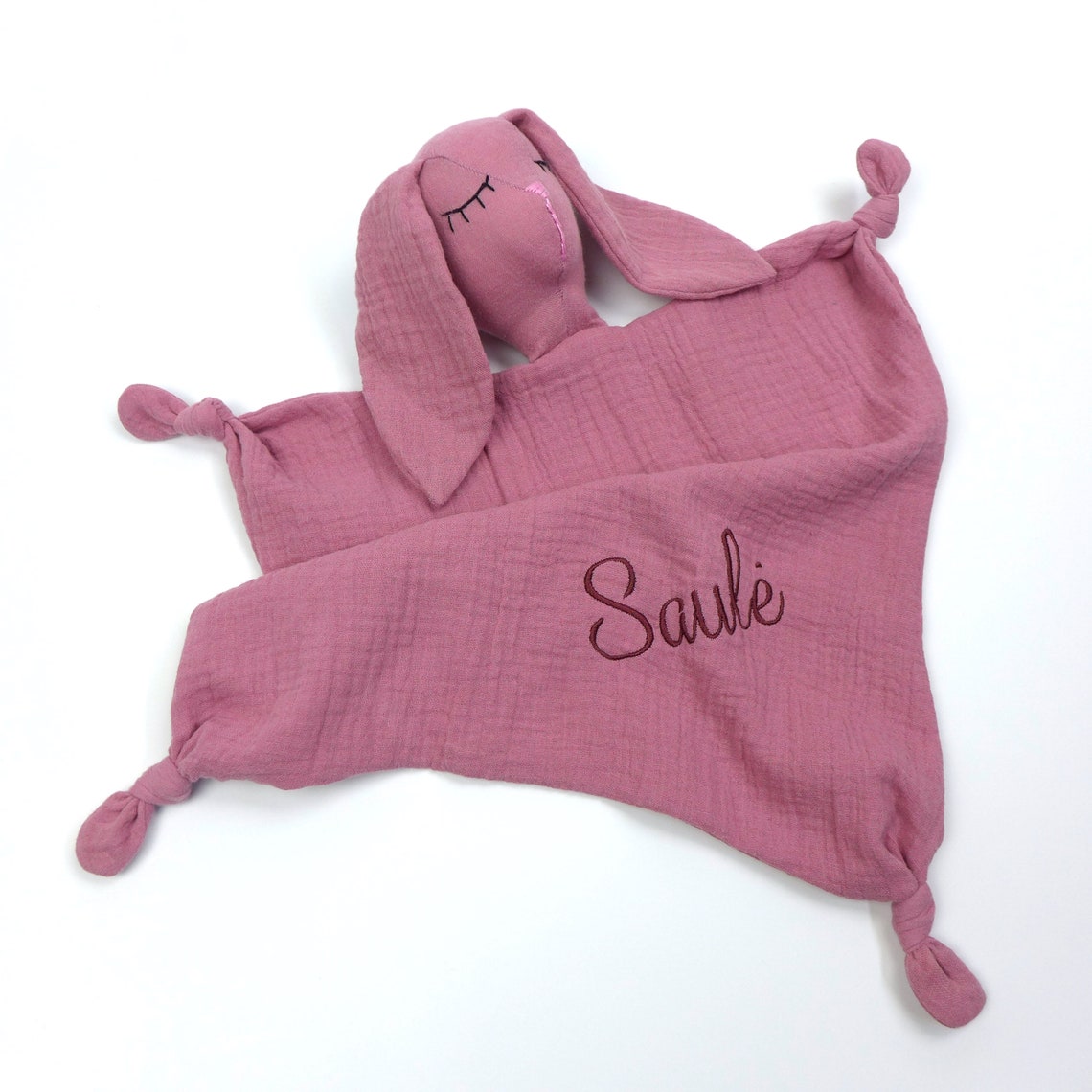 Personalized Bunny Comforter Soft Sleeping Toy Organic - Etsy