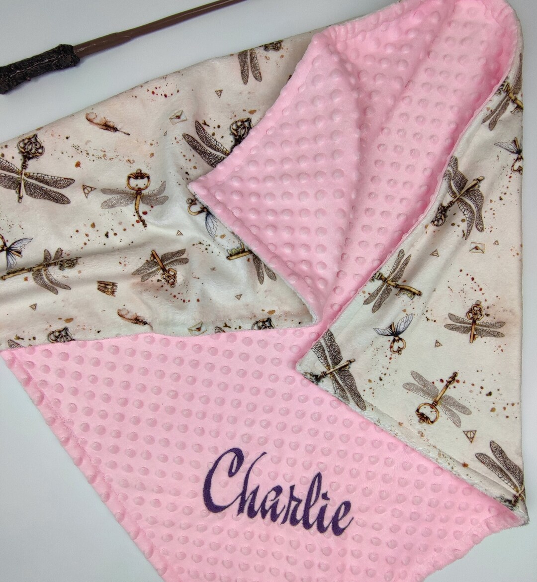 Personalized Baby Blanket, Magic Keys Swaddle, Custom Little Wizard ...