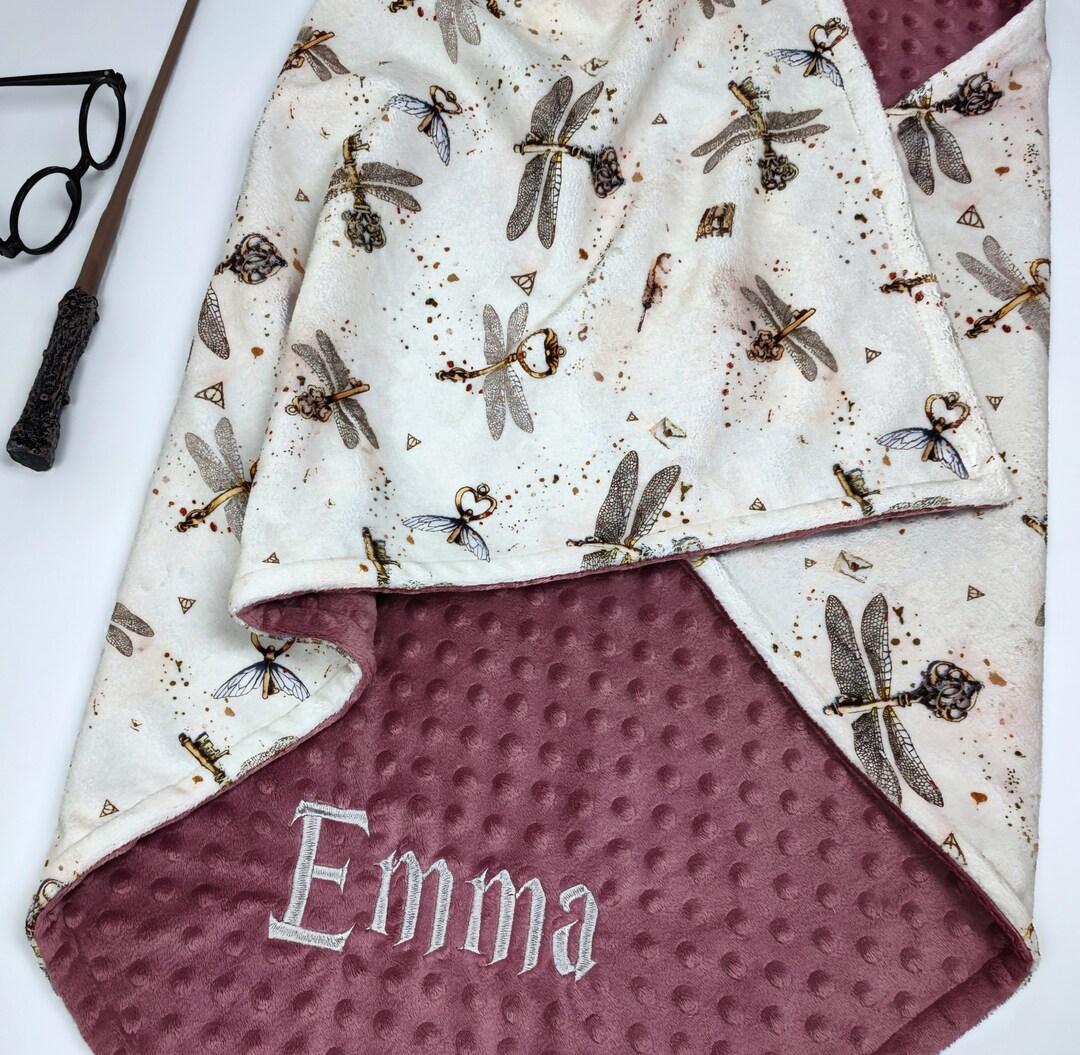 Personalized Baby Blanket, Magic Keys Baby Blanket, Baby Wizard Blanket ...