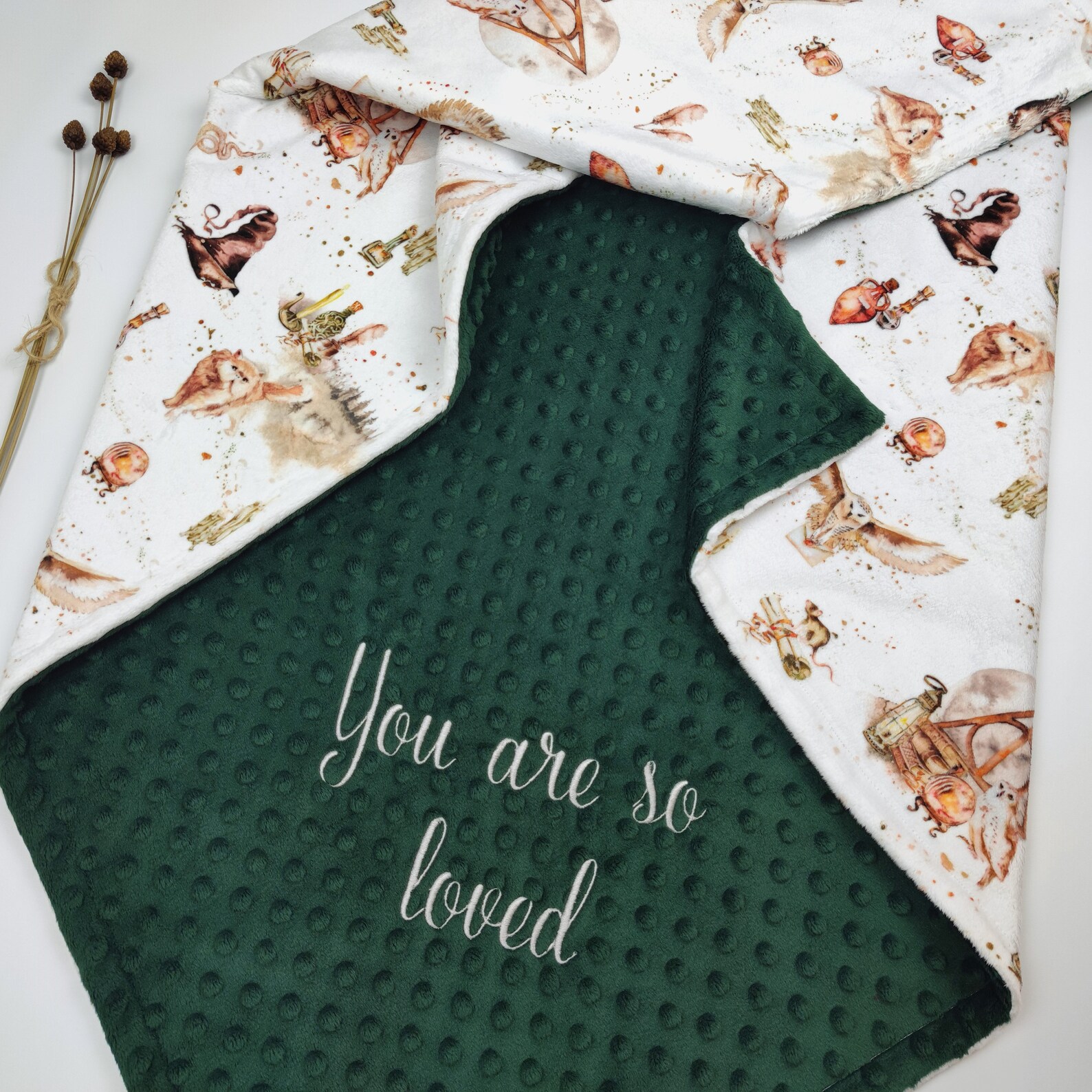 Baby Wizard Blanket You Are so Loved Personalized Baby - Etsy