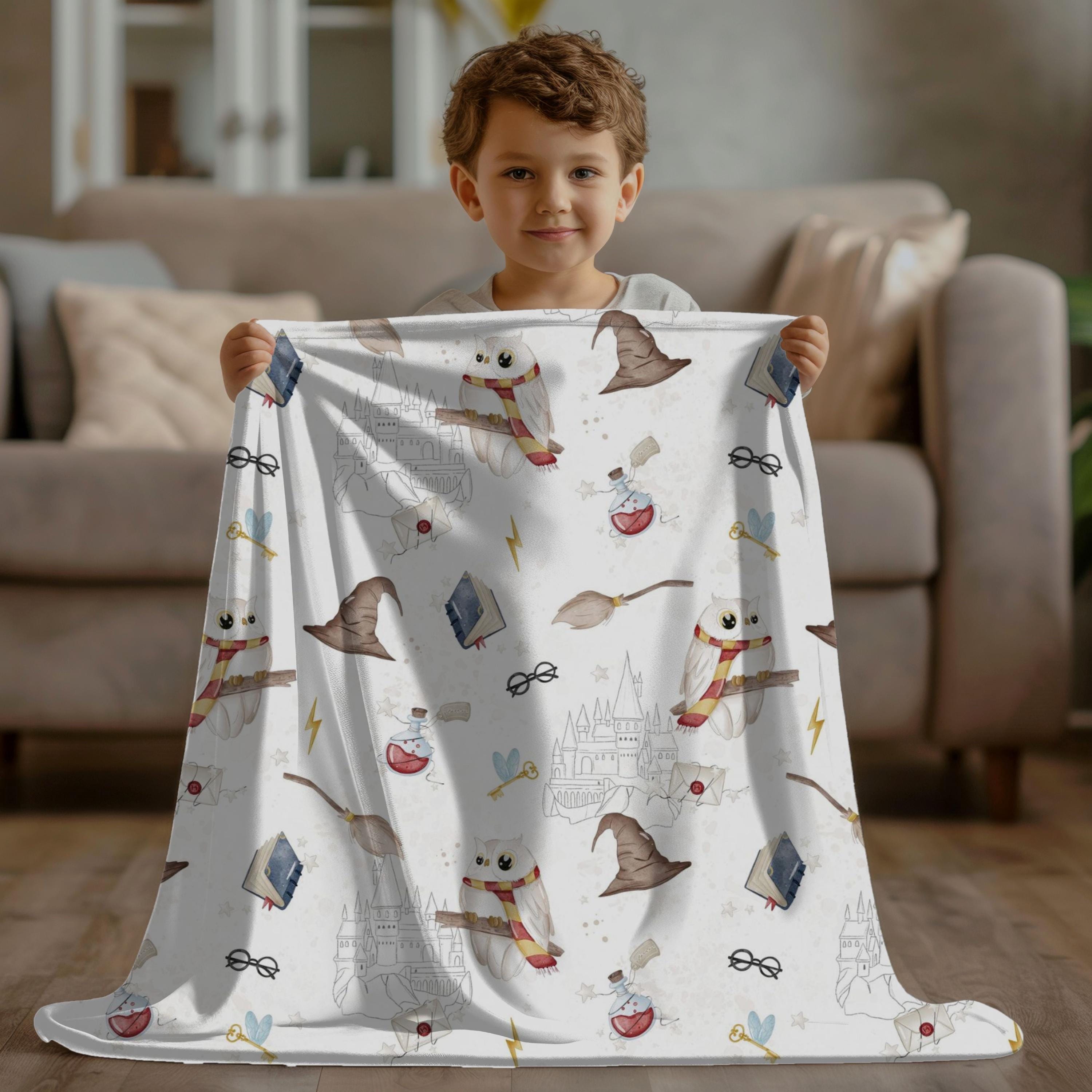 Personalized Wizard Blanket, Custom Little Wizard Swaddle, School of ...