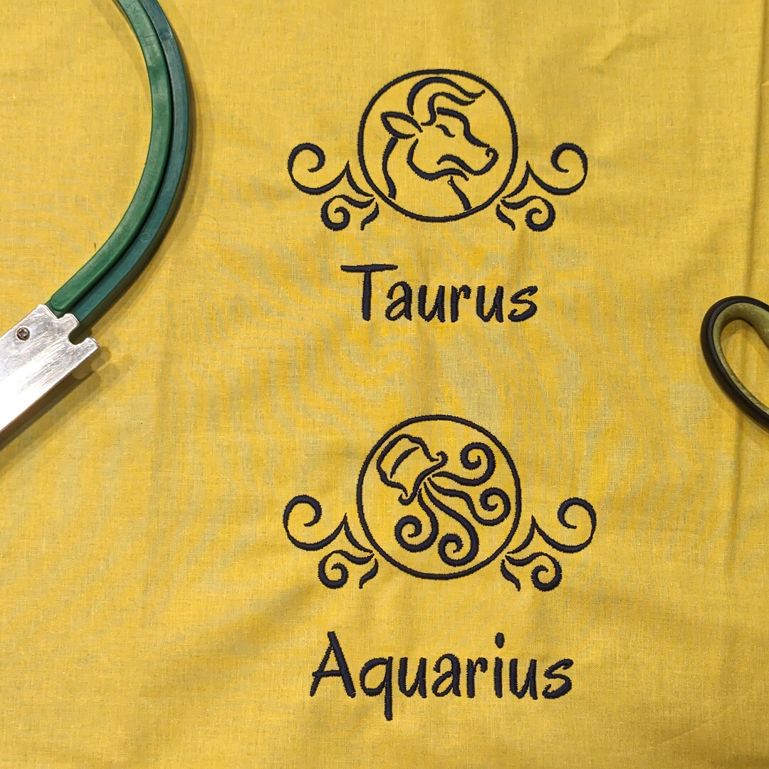 Add a Zodiac Sign Embroidery to Your Gift, Astrology Embroidery ...