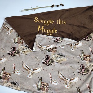 Personalized Baby Blanket, Snuggle This Muggle Embroidered Blanket ...