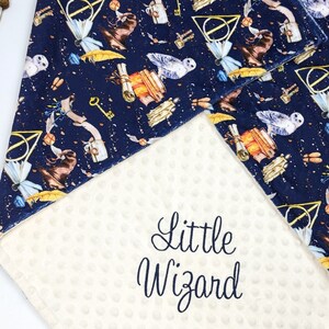 Little Wizard, Magic Owl Blanket, Personalized Baby Blanket, Baby ...