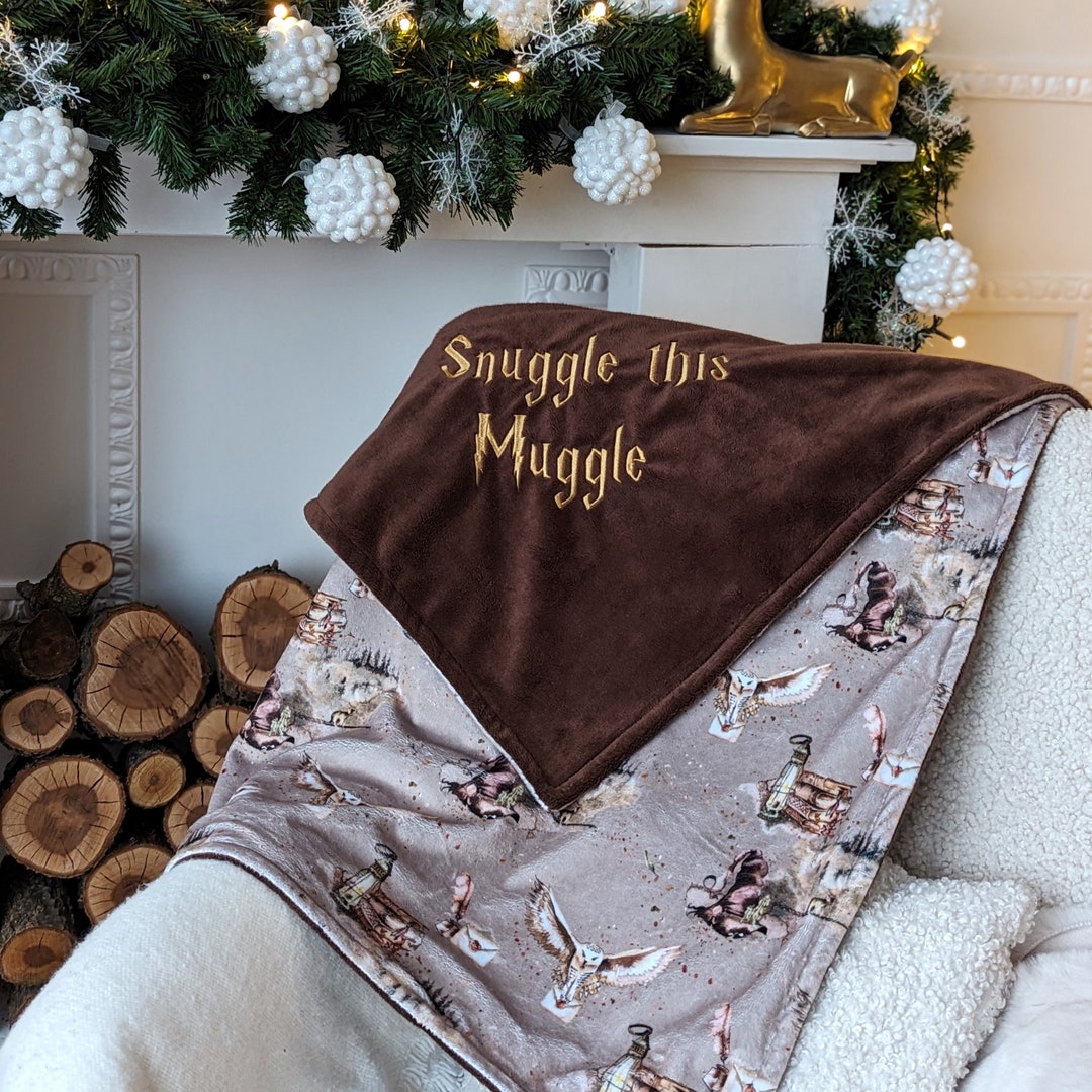 Personalized Baby Blanket, Snuggle This Muggle Embroidered Blanket ...