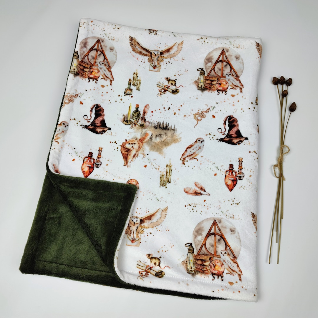 Little Wizard, Magic Owl Blanket, Personalized Baby Blanket, Baby ...