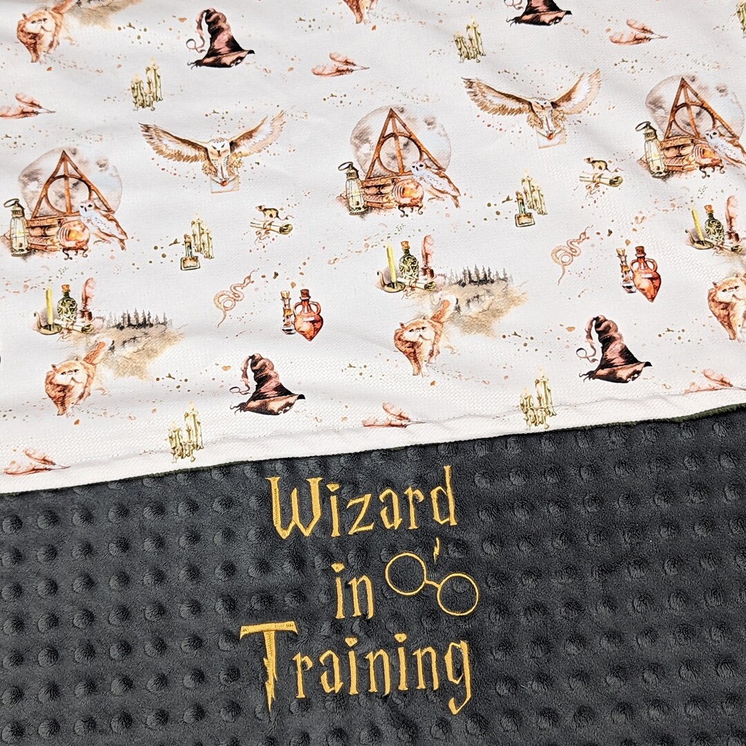 Little Wizard Baby Blanket, Personalized Baby Blanket, Baby Wizard ...