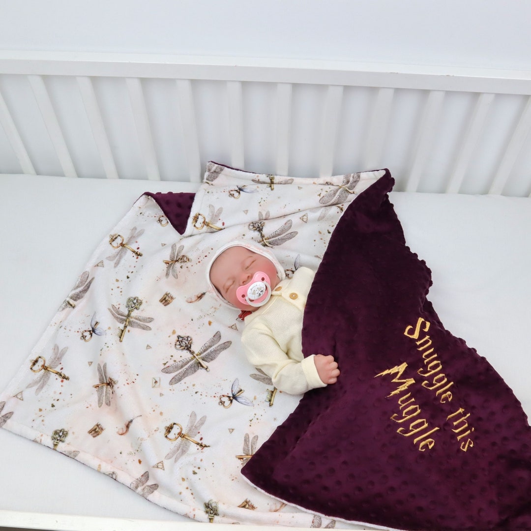 Personalized Baby Blanket, Magic Keys Baby Blanket, Baby Wizard Blanket ...