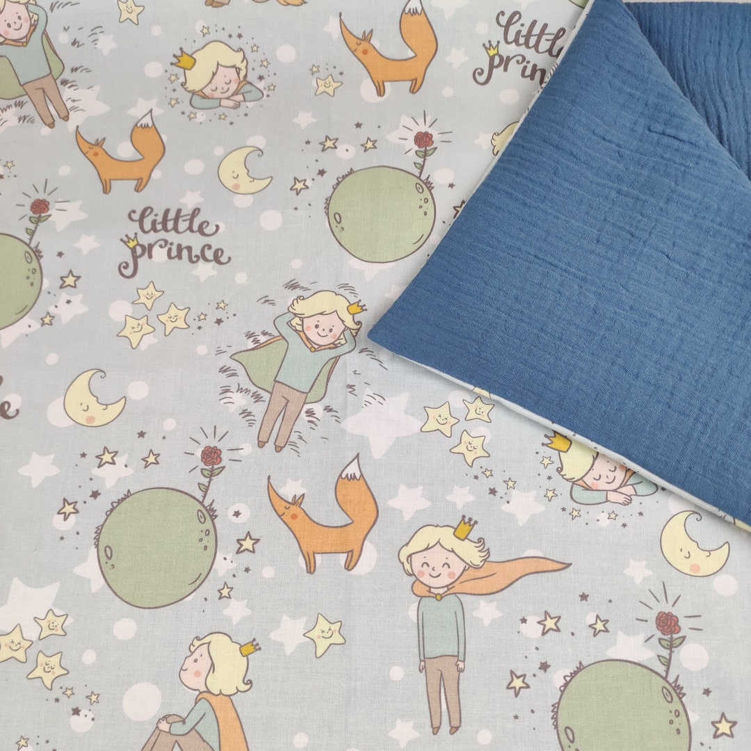 Personalized Little Prince Gift, Muslin Cotton Baby Blanket, Customized ...