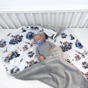 Personalized Little Wizard Baby Blanket, Magic White Owl Soft Minky ...