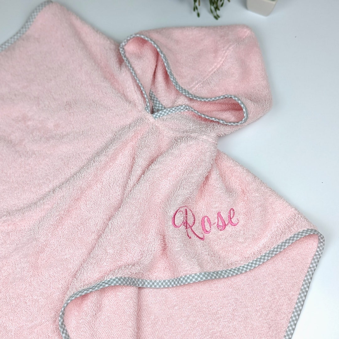Personalized Beach Hooded Towel, Customized Hooded Poncho, Custom ...