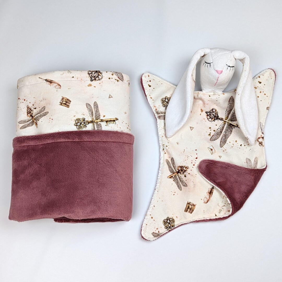 Personalized Baby Gift, Magic Keys Baby Blanket and Bunny Comforter ...