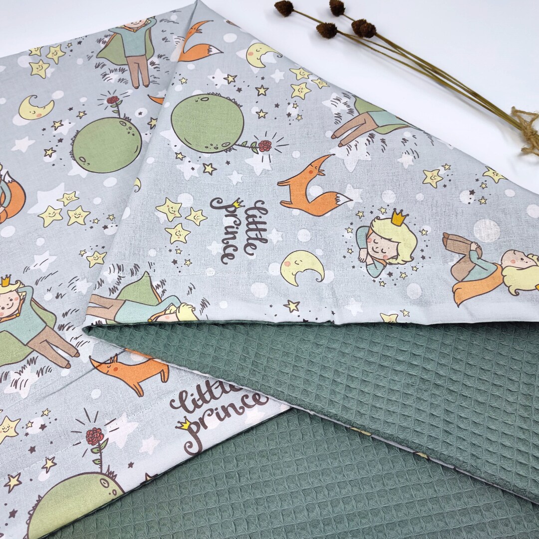 Personalized Little Prince Blanket, Customized Cotton Waffle Baby ...