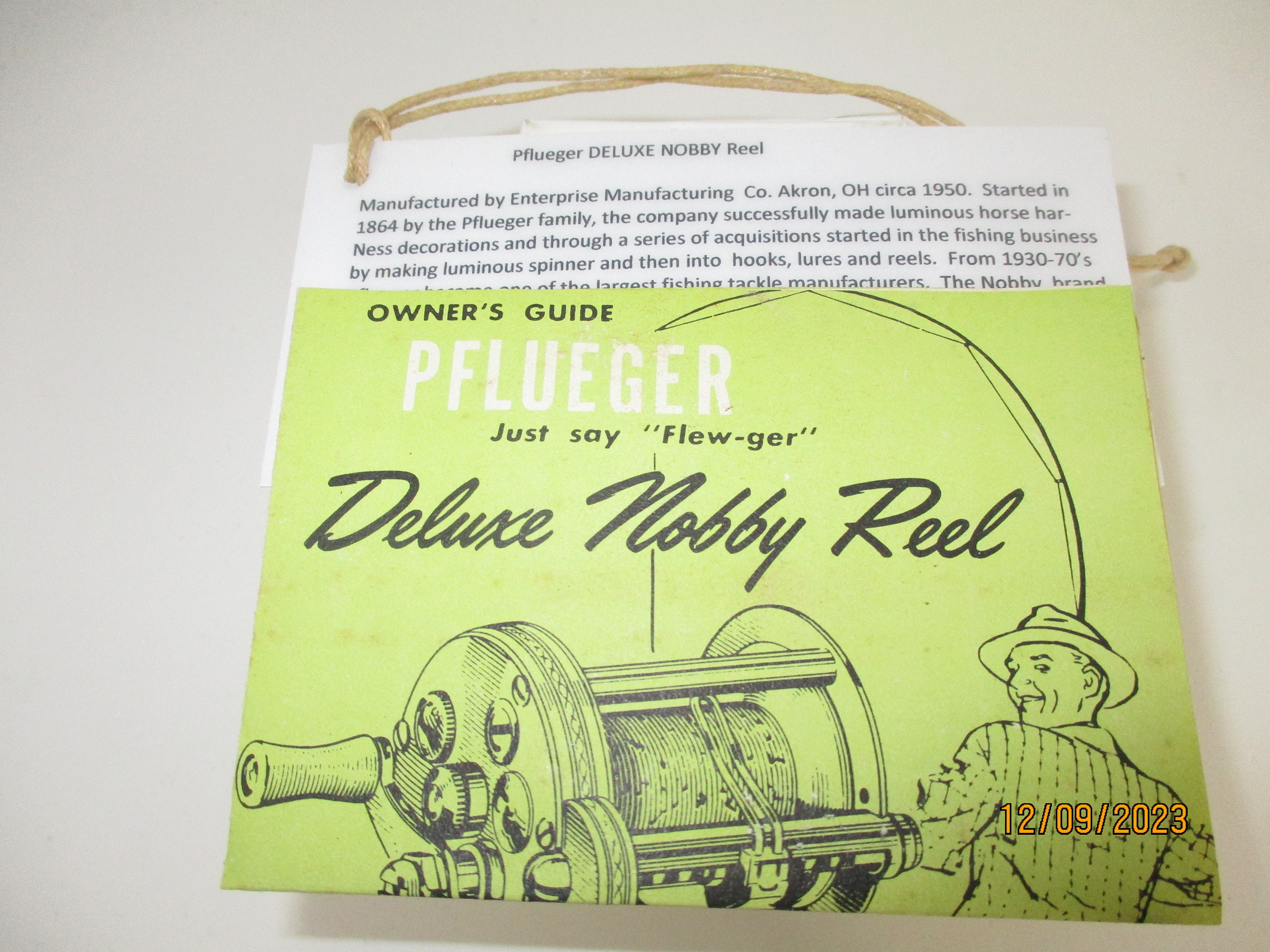 Vintage Fishing Reel Pflueger DELUXE NOBBY 1950's - Etsy