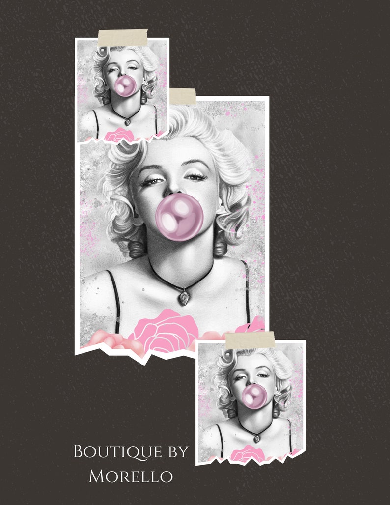 PRINTED PAPER, Pop Art Diva, Pink Bubblegum, Whimsy, Decoupage, Rice ...