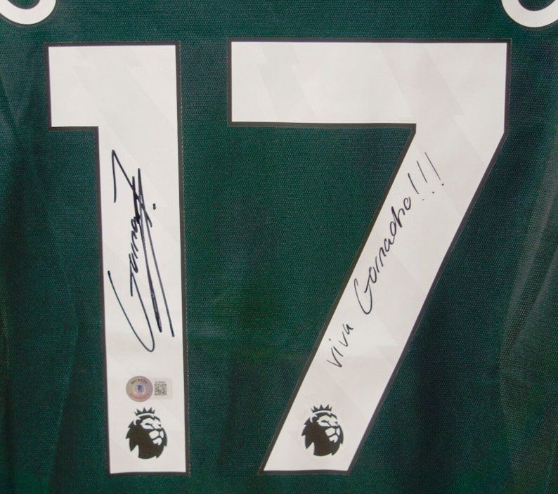 Alejandro Garnacho Signed 2023 Manchester United Jersey Inscribed ...