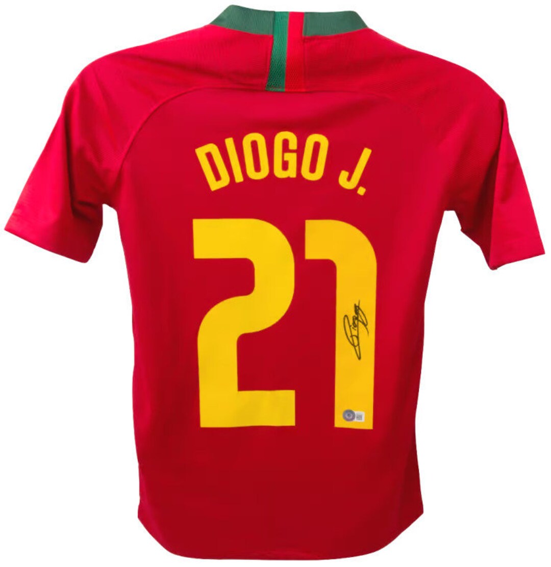 Diogo Jota Signed Nike Portugal Home Jersey 21 Beckett COA - Etsy