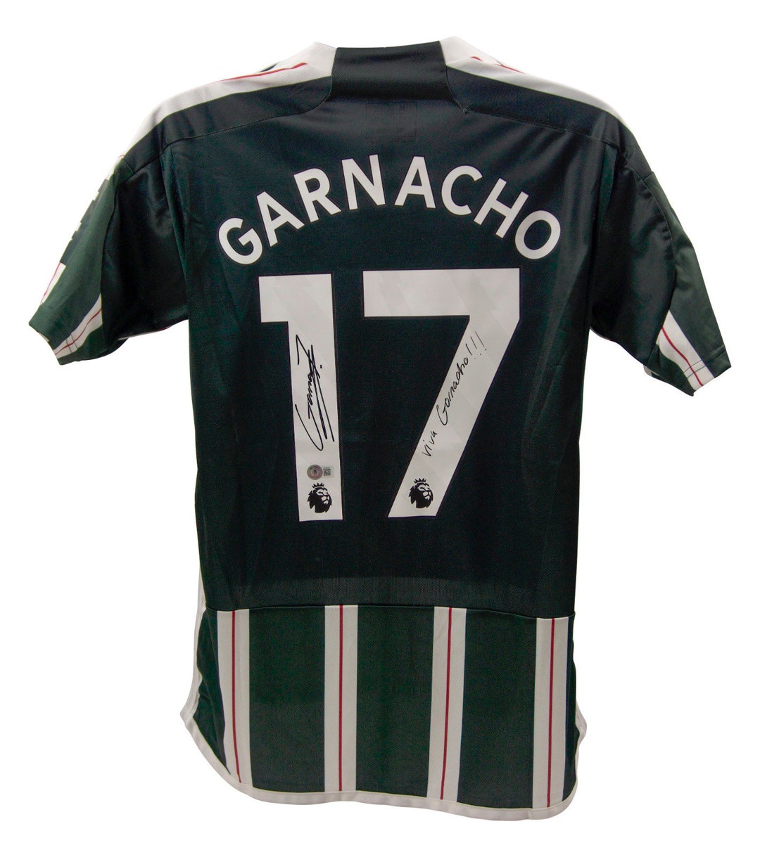 Alejandro Garnacho Signed 2023 Manchester United Jersey Inscribed ...