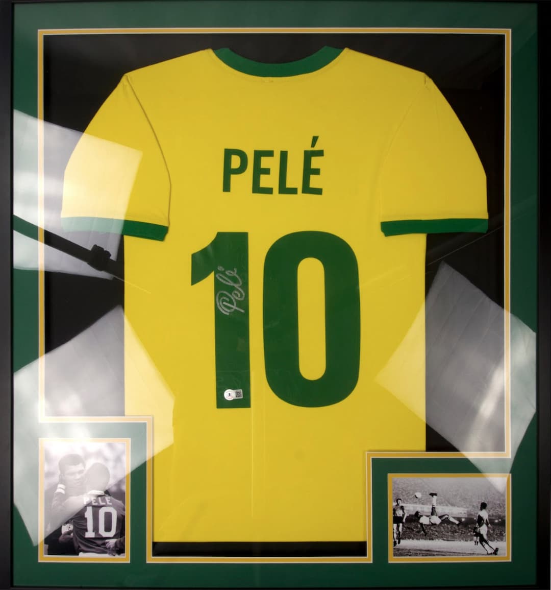 Framed Pele Signed Brazil National Team Jersey beckett COA - Etsy