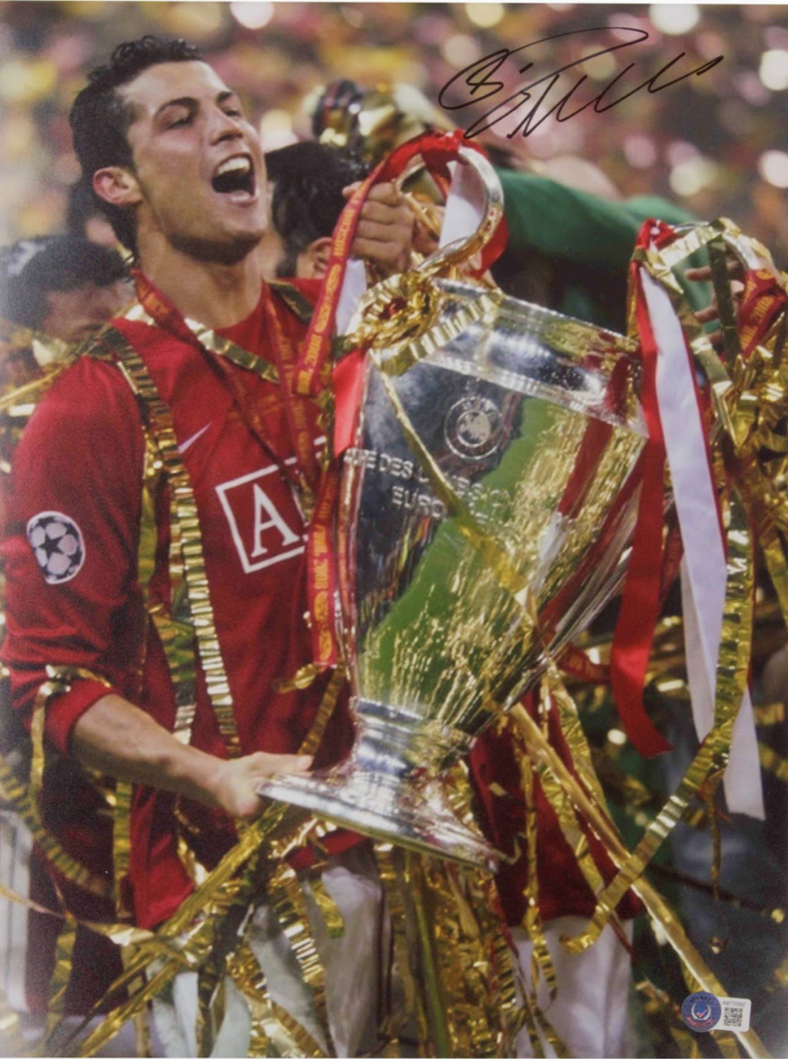 Cristiano Ronaldo Signed Photograph 12 X 16 beckett - Etsy