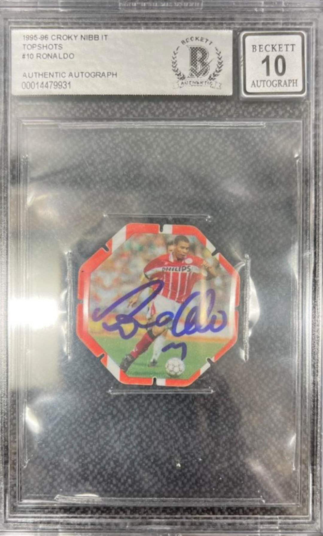 Ronaldo Nazario R9 Signed 1995 Topshots Rookie PSV 10 BGS 10 - Etsy