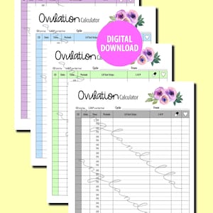 Ovulation Calculator Printable PDF Digital Download - Etsy