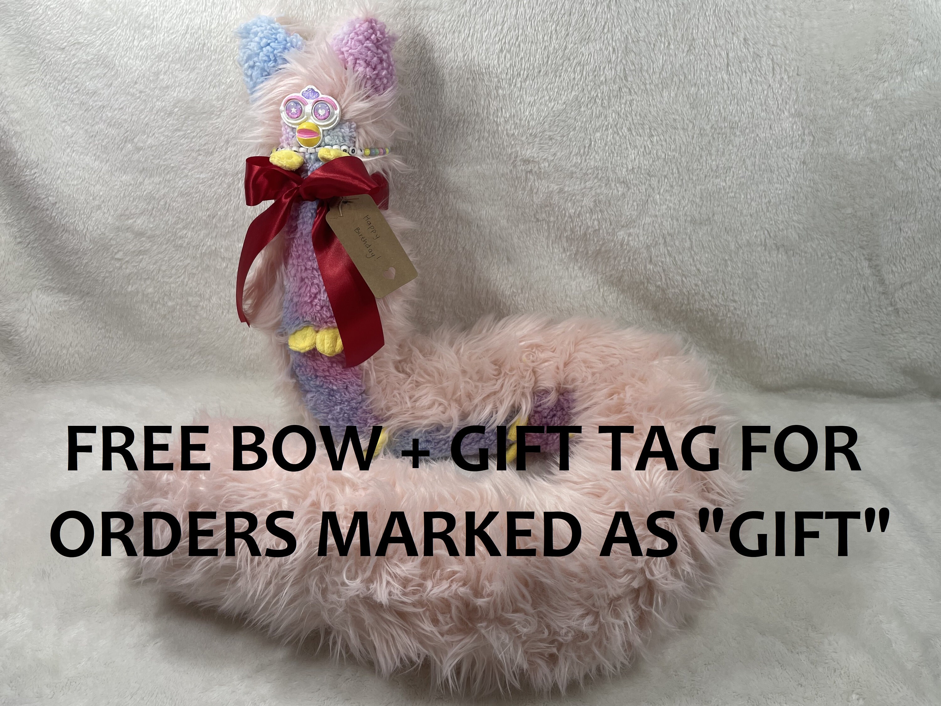 4.5ft Long Furby Pink and Blue Pastel Centipede - Etsy