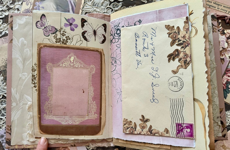 Elegant Junk Journal Scrapbook Memory Album - Etsy