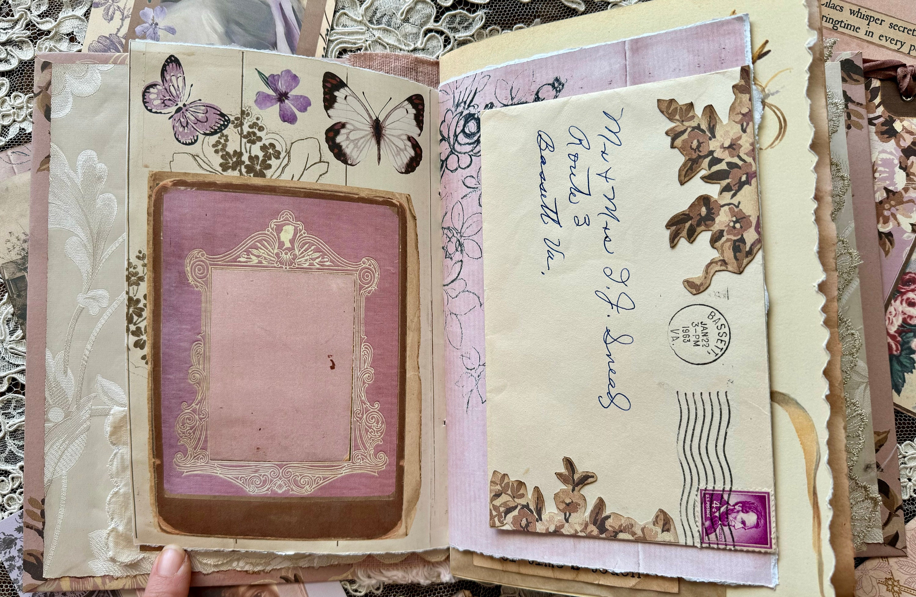 Elegant Junk Journal Scrapbook Memory Album - Etsy