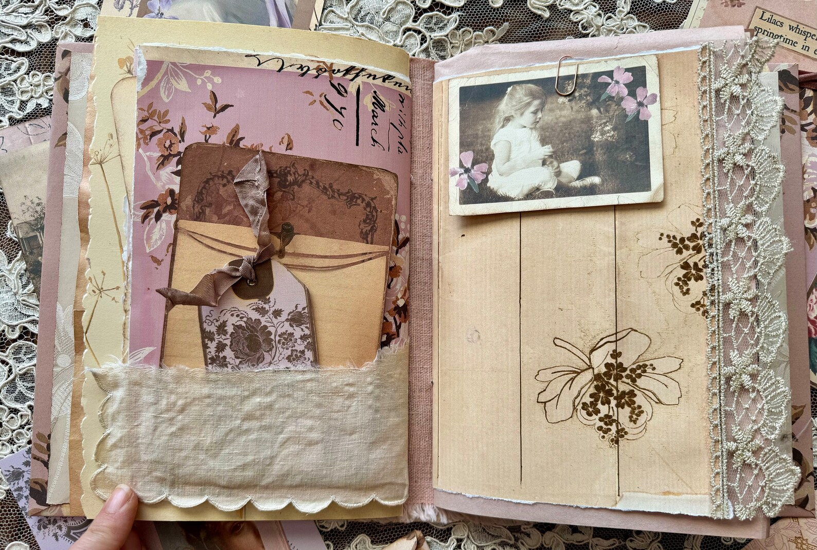 Elegant Junk Journal Scrapbook Memory Album - Etsy