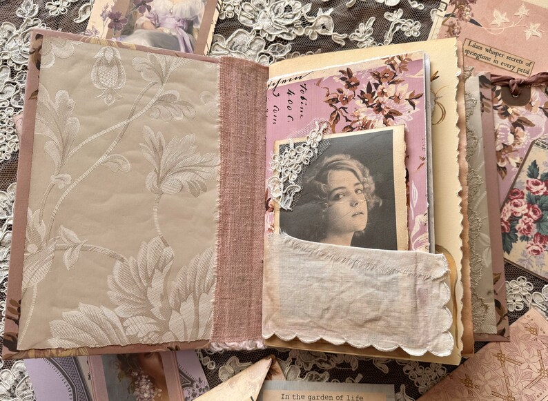Elegant Junk Journal Scrapbook Memory Album - Etsy