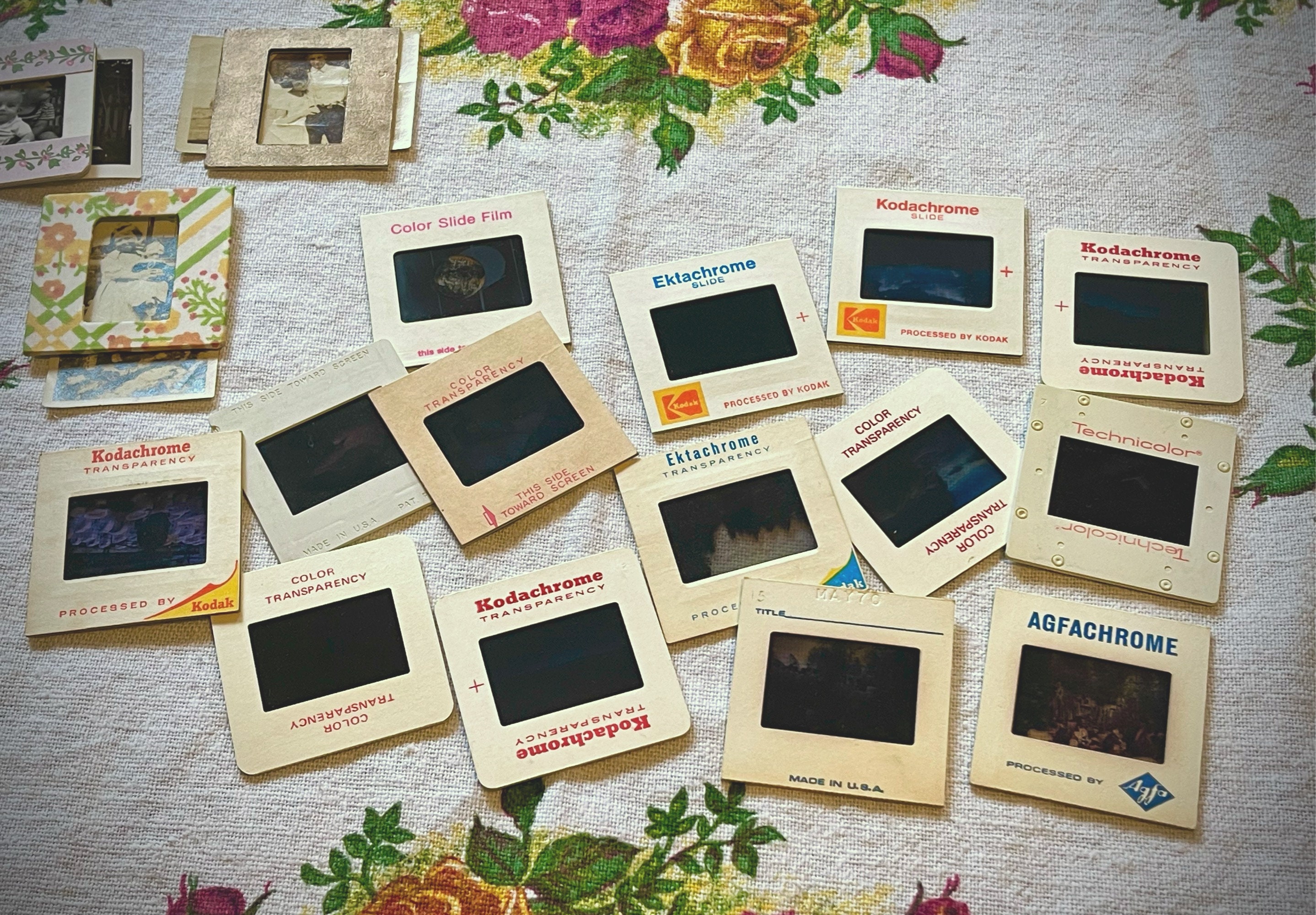 25 Vintage Photo Slides for Use in Crafting, Junk Journals, Frames ...