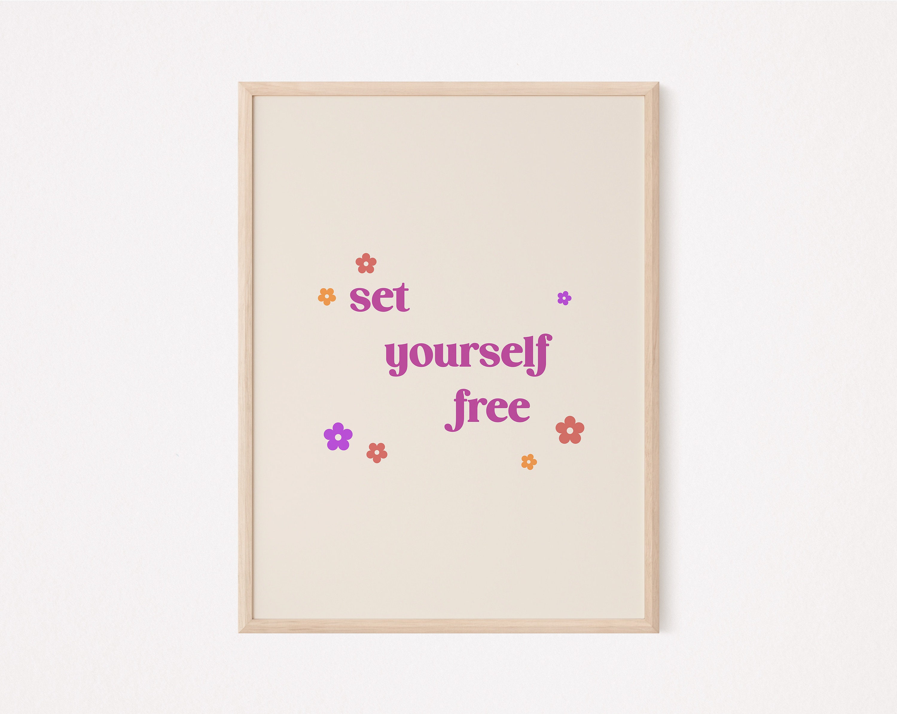 Set Yourself Free Poster Aura Poster Motivational Art - Etsy Australia