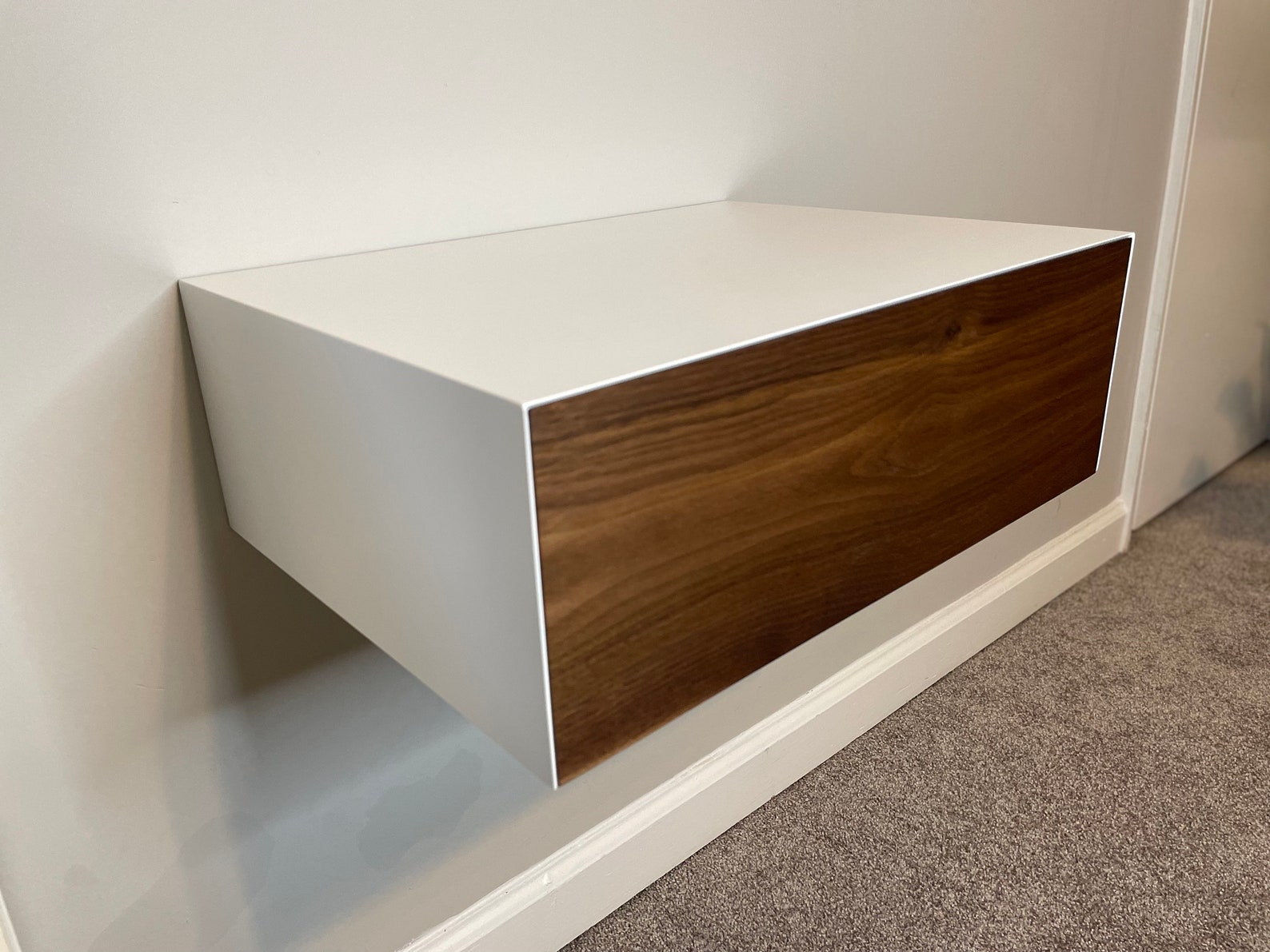 Floating Nightstand With Drawer - Etsy