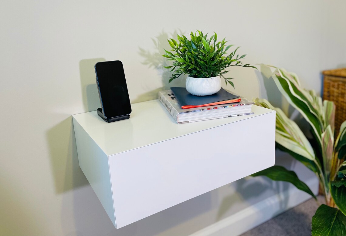 Floating Nightstand With Drawer - Etsy